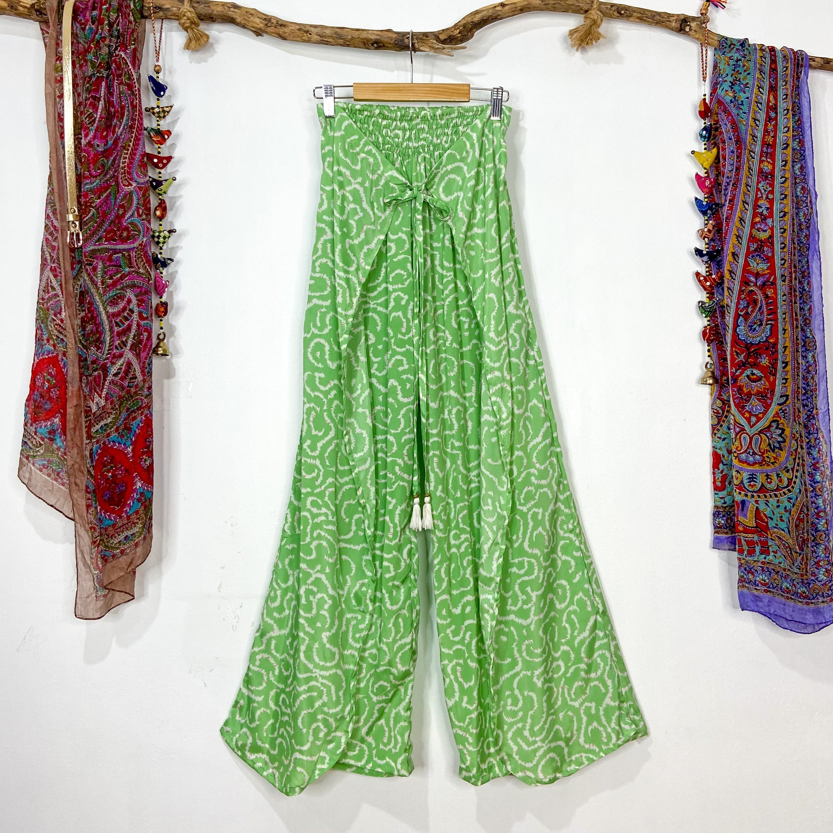 Palazzo Pareo Print Verde (S-M) – aatmachile